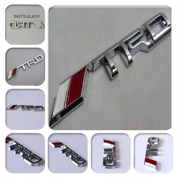 Jual RKY TRD Grille Metal Emblem Car Sticker Bumper Badge Toyota Racing ...