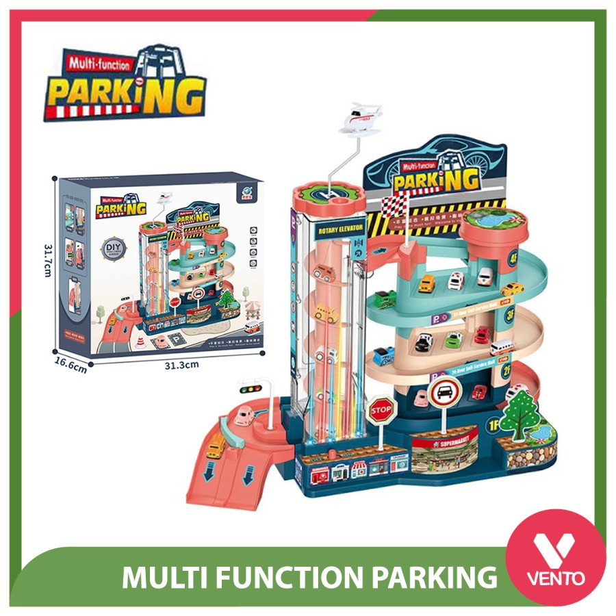 Jual [VENTO]Mainan Multi Function Garage Car Parking / Gedung Parkir ...