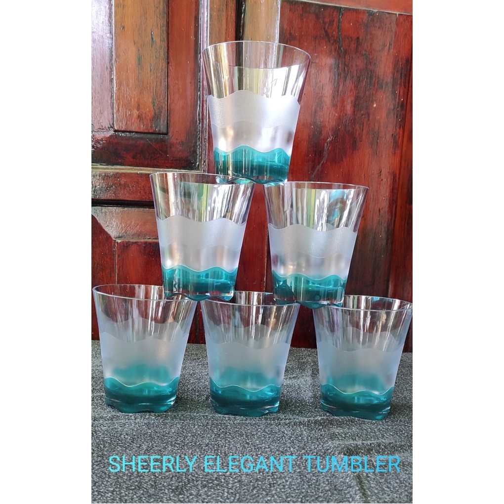 Jual Sheerly Glass tupperware sheerly elegant glass | Gelas | Shopee ...