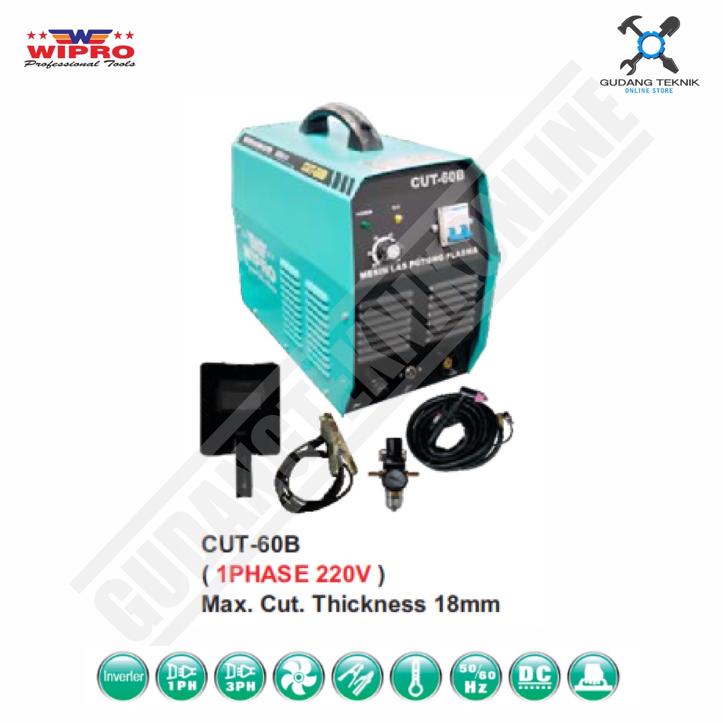 Jual Mesin Las Potong Besi 18mm 1PHASE WIPRO CUT 60B / Inverter Cutting ...