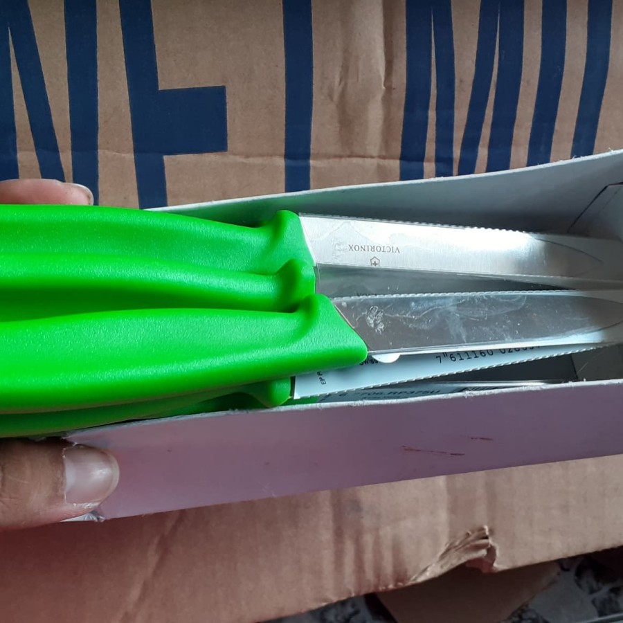 Jual Victorinox - Pisau lancip - 10 cm - pisau hijau | Shopee Indonesia