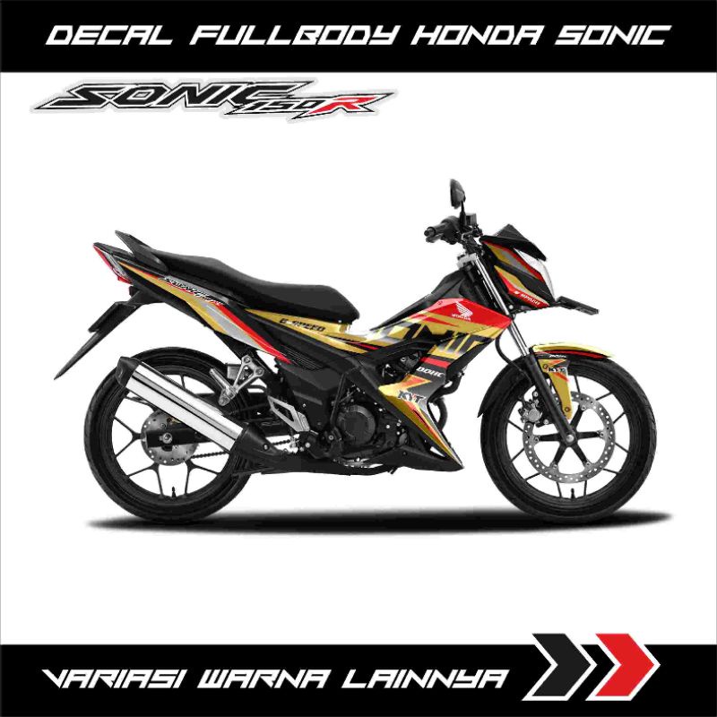 Jual Decal Full Body Stiker Motor Honda Sonic 150 Gravis | Shopee Indonesia
