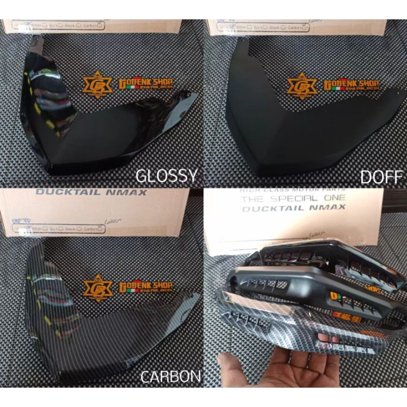 Jual DUCK TAIL NEMO NMAX OLD HITAM GLOSSY HITAM DOFF DAN CARBON ...