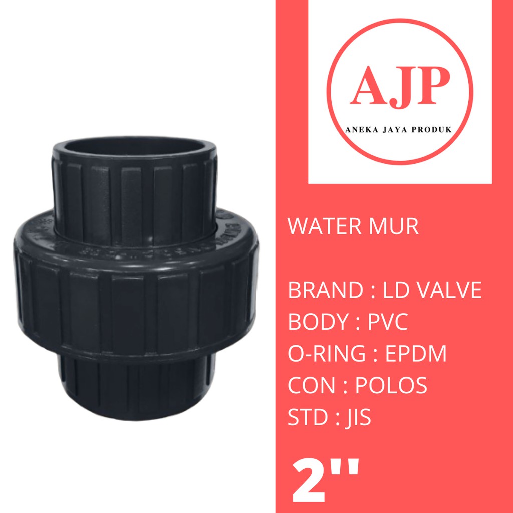 Jual LD VALVE - WATER MUR PVC JIS 2 INCI | Shopee Indonesia