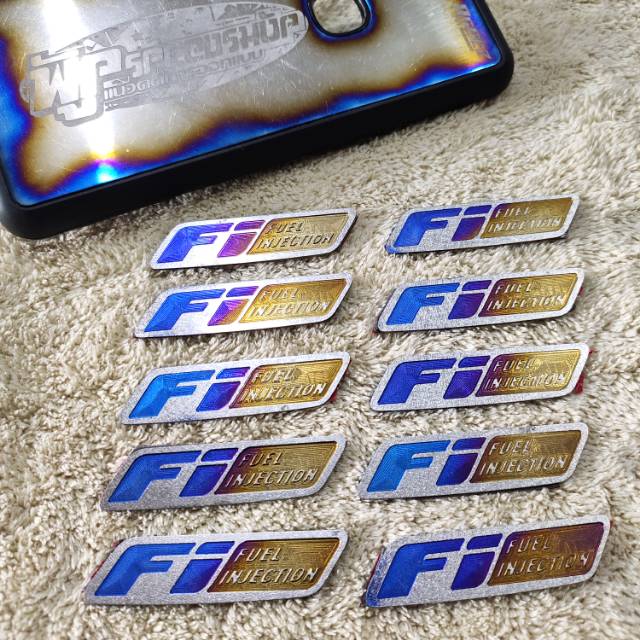 Jual Logo emblem fi fuel injection titanium | Shopee Indonesia