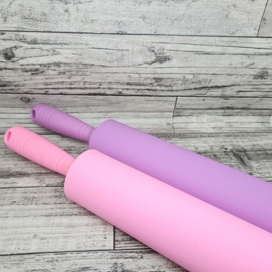 Jual Silicone Rolling Pin with Plastic Handle | Alat Gilas Adonan ...