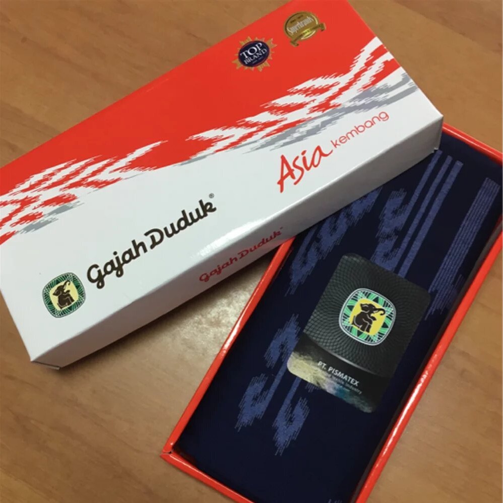 Jual Sarung Gajah Duduk asia kembang original Sarung Tenun Gajah duduk Premium | Shopee Indonesia