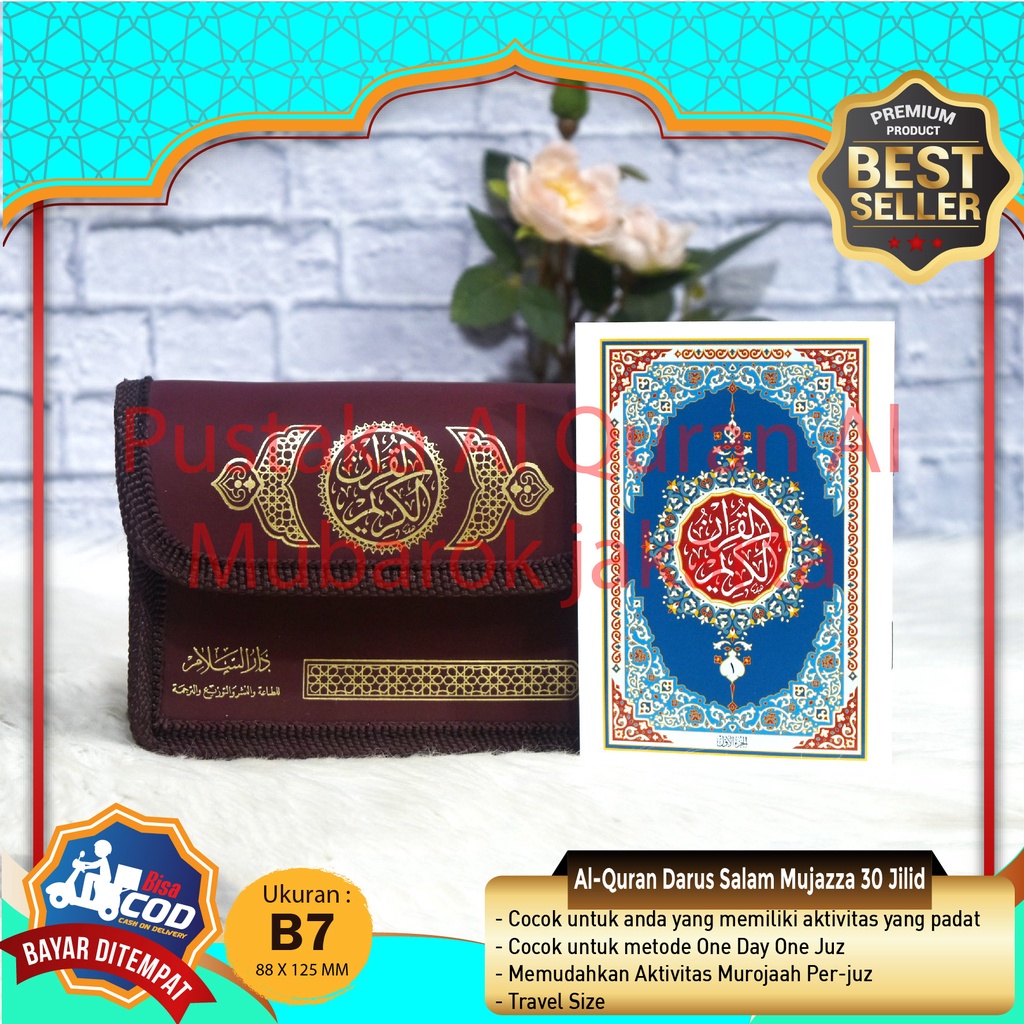 Jual COD - Al Quran Per Juz Lengkap Sampai Juz 30 Ukuran Mini Cover Box ...