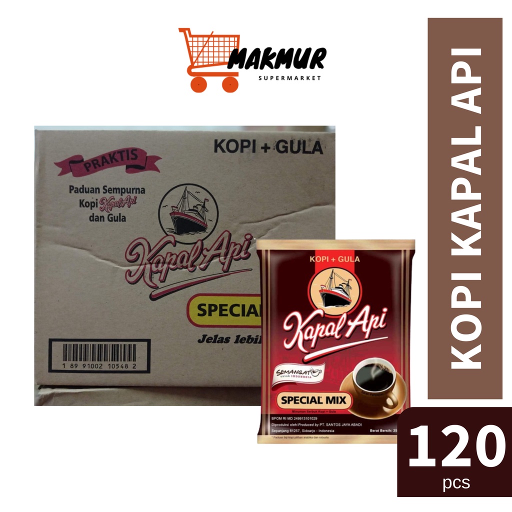 Jual Kopi Kapal Api Mix 24 Gram - 1 Dus isi 120 bks ( 12 renteng x 10 ...