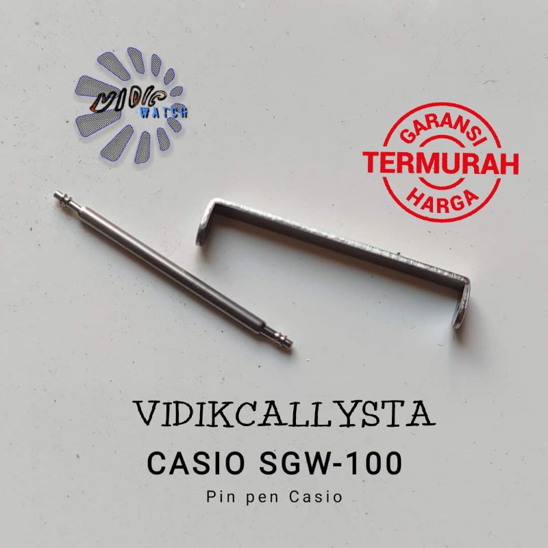 Jual pin pen spring bars casio sgw-100 casio sgw100 100 pengunci strap ...