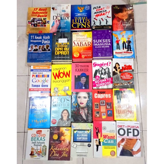 Jual OBRAL BUKU MURAH // MOTIVASI // PENGEMBANGAN DIRI // INSPIRASI // SELF IMPROVEMENTS ...