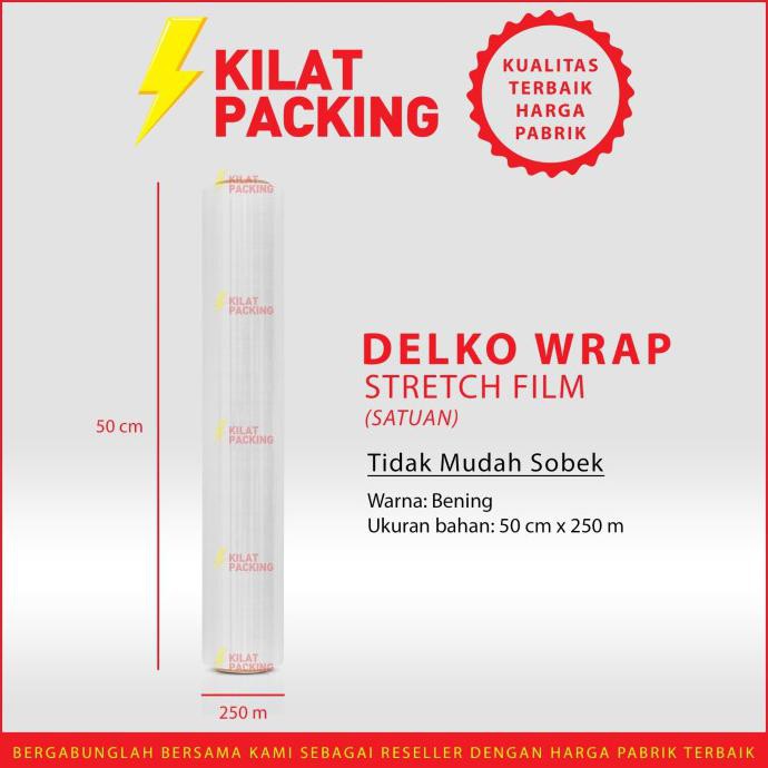 Jual PENYIMPANAN MAKANAN STRETCH FILM BENING 50 CM X 300 M PLASTIK ...