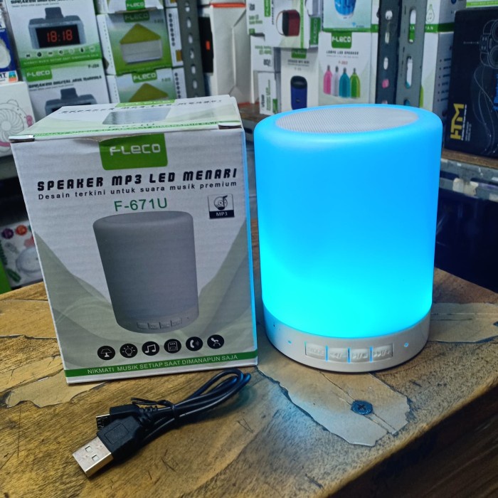 Jual Speaker Buetooth Portable Fleco F 671U Lampu Tidur Led S3G4 Sound ...
