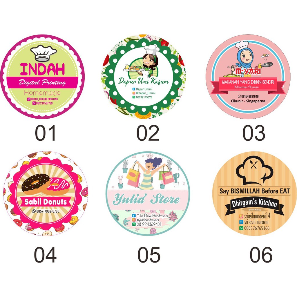 Jual STIKER LABEL MAKANAN, LABEL MINUMAN, LABEL KEMASAN, LABEL PRODUK ...