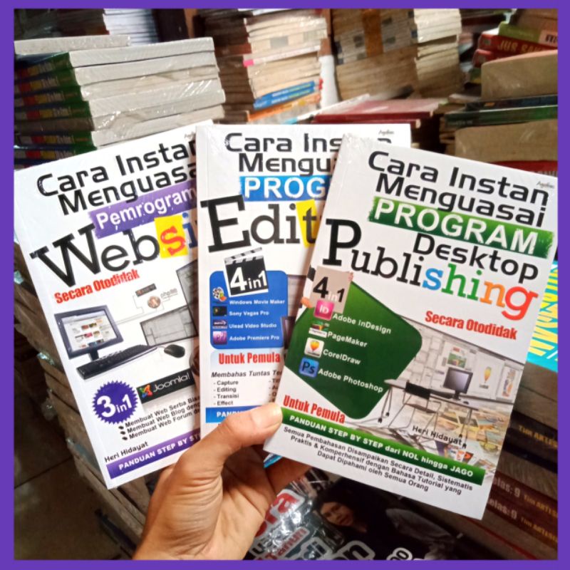 Jual buku cara instan menguasai pemrograman website/editing/publishing secara otodidak | Shopee ...