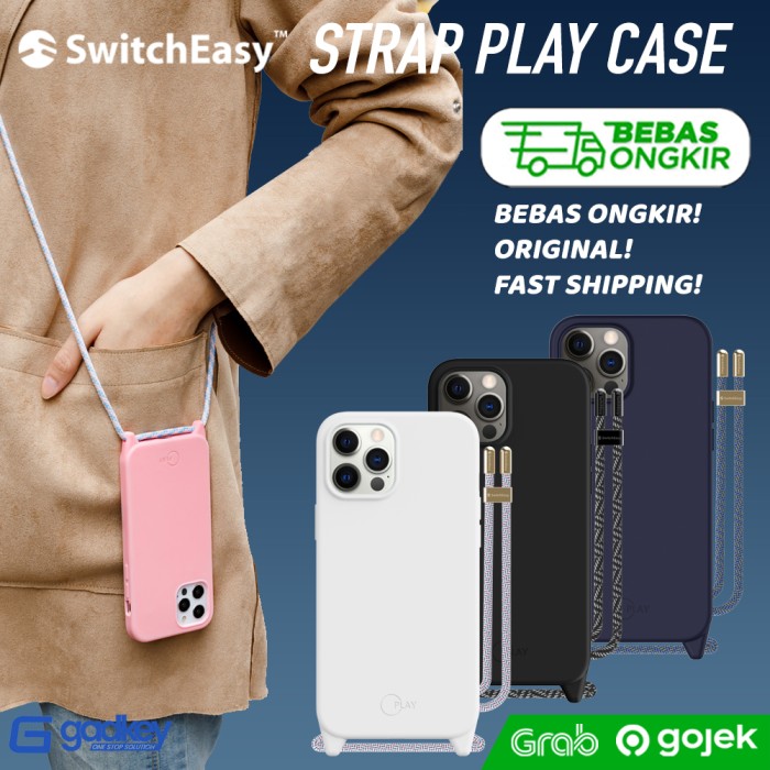 Jual SwitchEasy Play Case iPhone 12 Mini Tali Strap Lanyard Casing ...