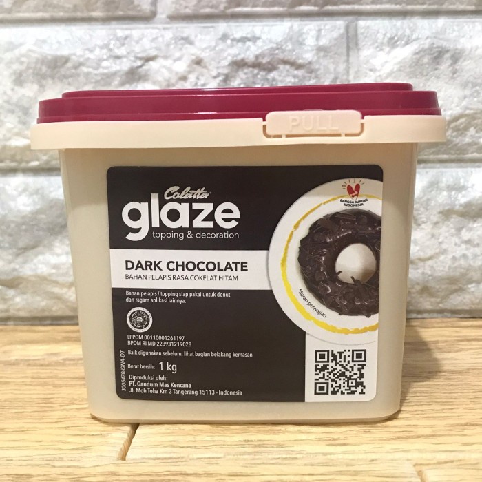 Jual COLATTA GLAZE DARK CHOCOLATE 1 KG DONUT GLAZE RASA COKELAT DARK ...