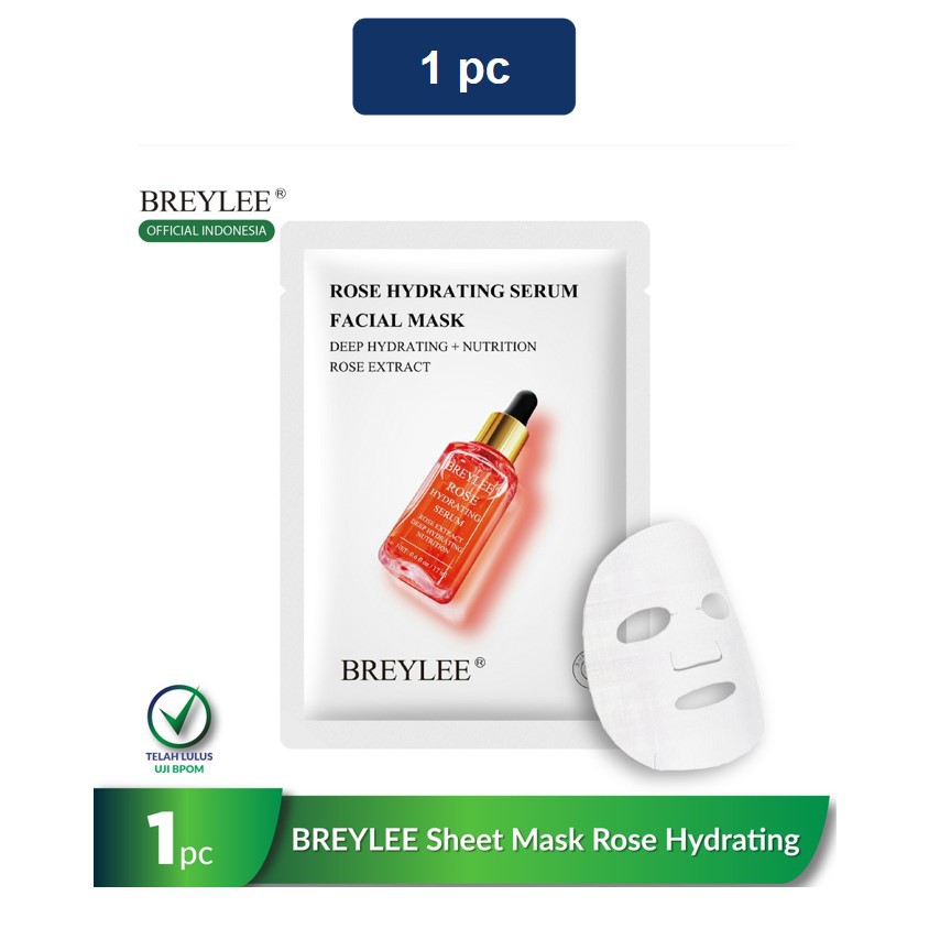 Jual Breylee Sheet Mask Rose Hydrating 1 pcs | Shopee Indonesia