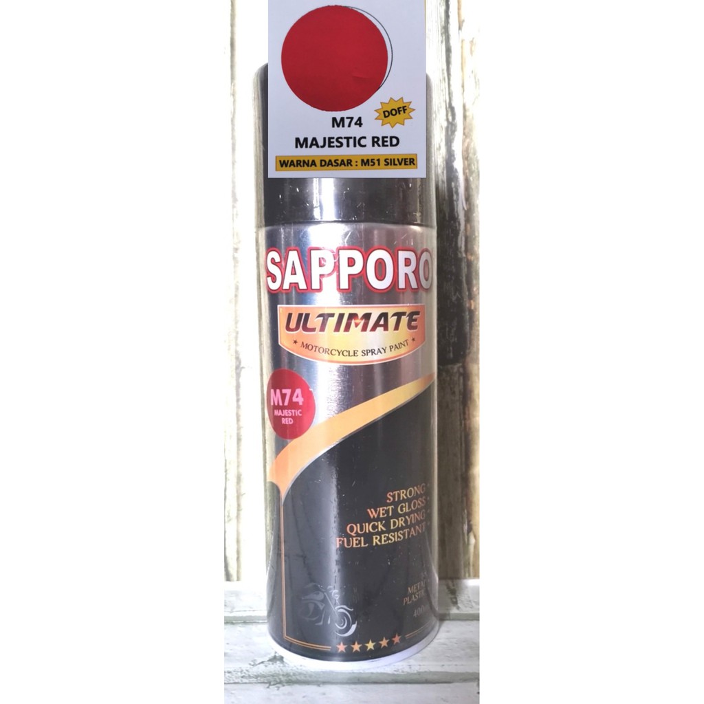 Jual Pilok Sapporo Ultimate MERAH DOP MAJESTIC RED M74 400ML | Shopee ...