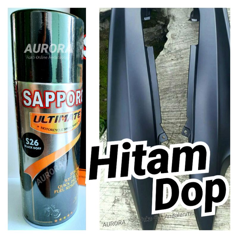 Jual Cat Pilox Sapporo Ultimate Black Doff S26 Hitam Dop Flat Matt ...