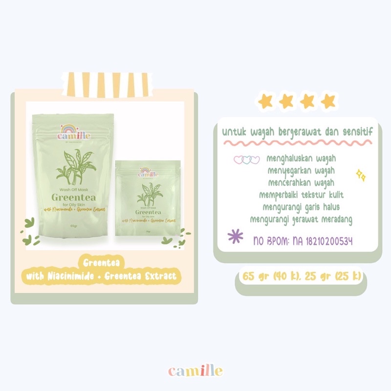 Jual [RESS RESMI] READY MASKER CAMILLE/CAMILE BEAUTY BPOM ex MYN | Shopee Indonesia