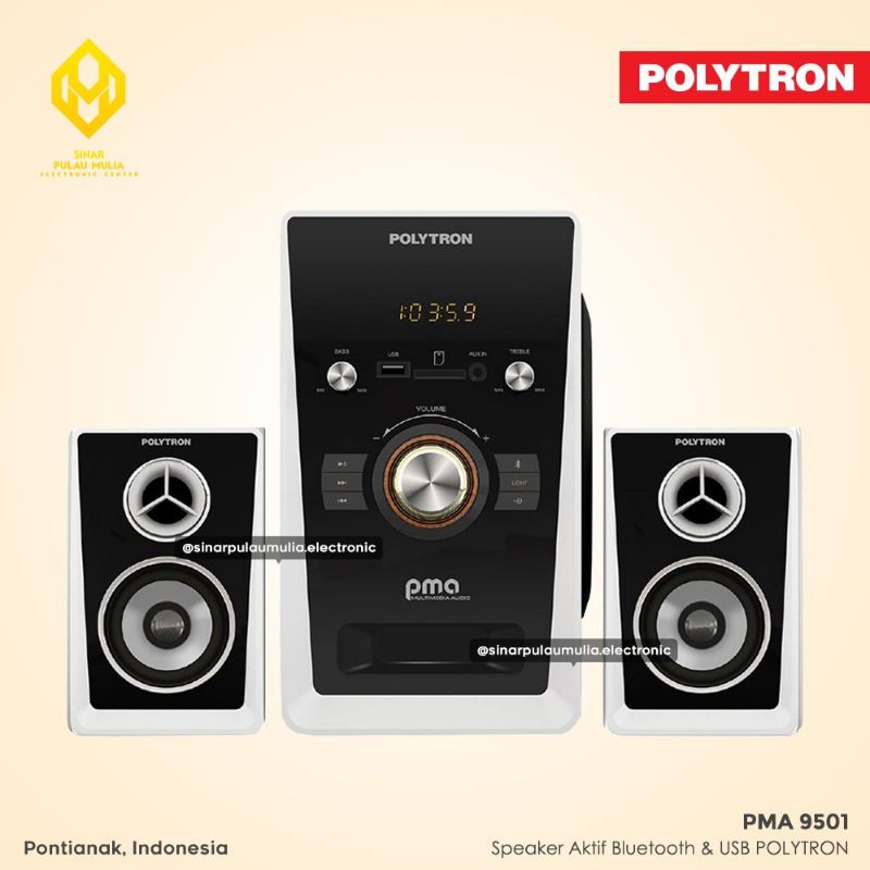 Jual Polytron Speaker Aktif Bluetooth [Remote Control & USB Input ...