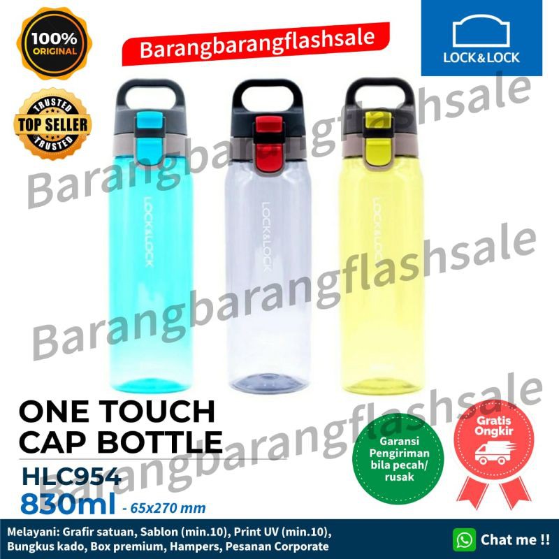 Jual LOCKnLOCK One Touch Cap Bottle HLC954 830ml HLC688 550ML botol ...