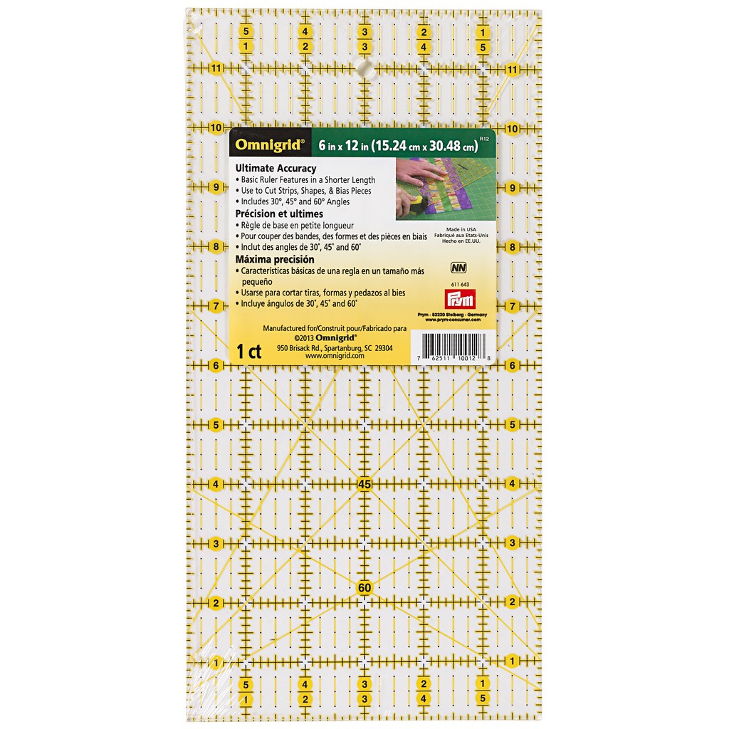 Jual PRYM Penggaris Omnigrid Universal 6 x12 Inch - 611643 | Shopee ...