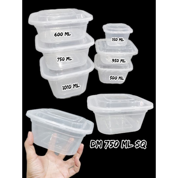 Jual DM THINWALL 750ml SQ kotak (1 pak isi 50pcs) | Shopee Indonesia