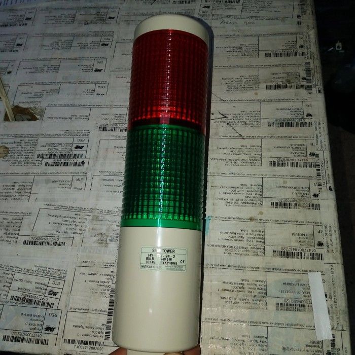 Jual lampu sign tower light 2 lampu merah hijau 24vdc hanyoung | Shopee ...