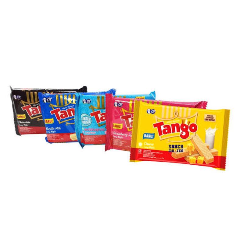Jual Tango Wafer Choco Vanilla Strawberry Cheese Bubblegum 47G All ...