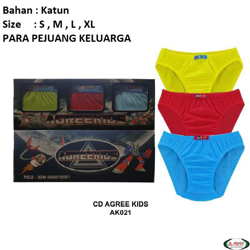 Jual Agree Kids AK.021 | 1 Box Celana Dalam / Sempak Anak Cowok Motif ...