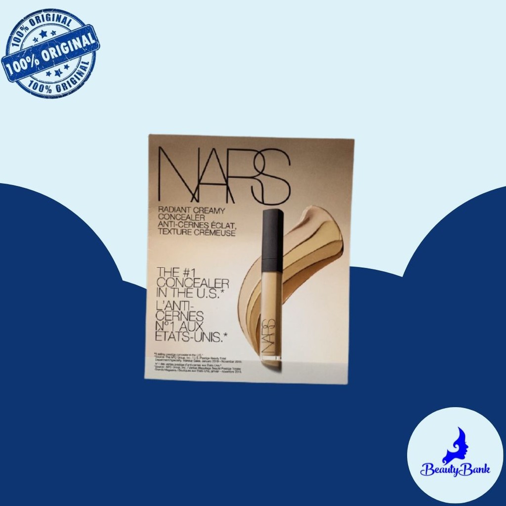 Jual BEAUTY RESERVE - NARS RADIANT CREAMY CONCEALER - SAMPLE CARD | Shopee Indonesia