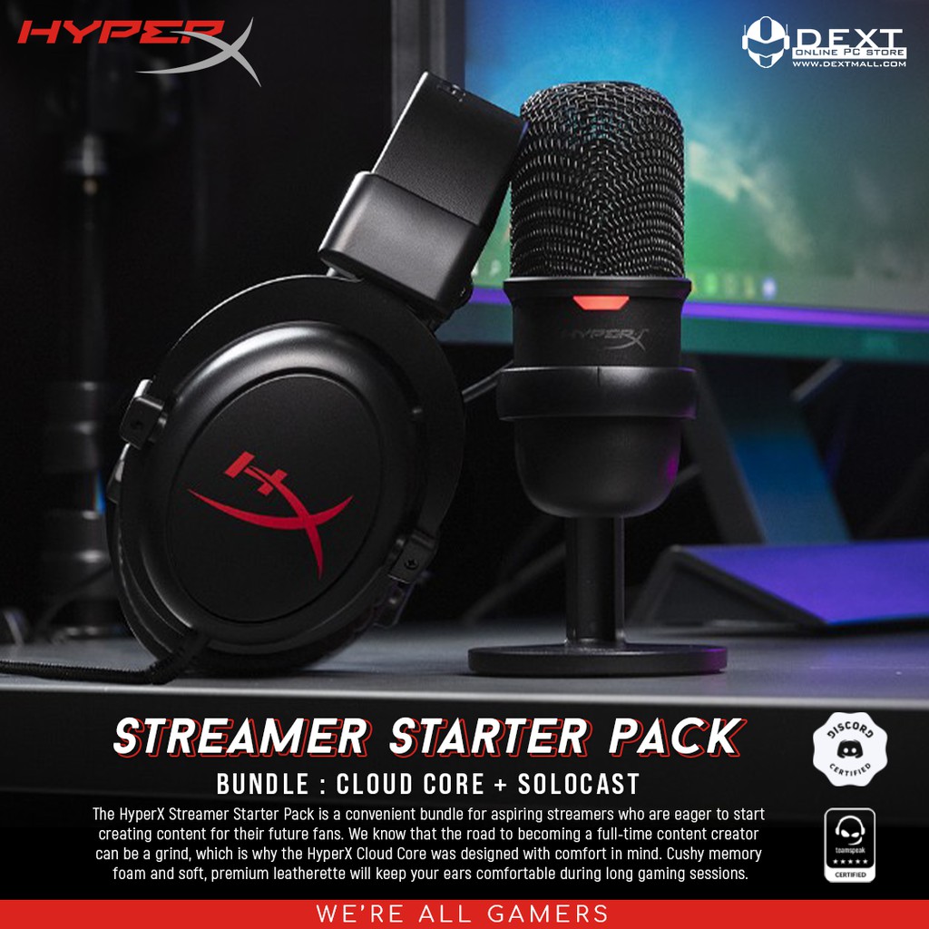 Jual HyperX Streamer Starter Pack Gaming Headset and Streaming ...
