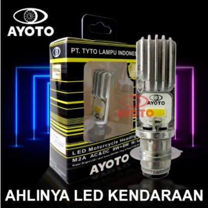 Jual Lampu LED Motor AYOTO M2A H6 AC/DC ORIGINAL ! | Shopee Indonesia