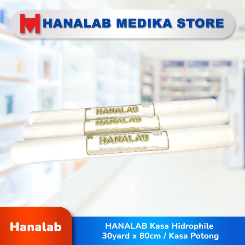 Jual HANALAB Kasa Hidrophile 30yard x 80cm / Kasa Potong | Shopee Indonesia
