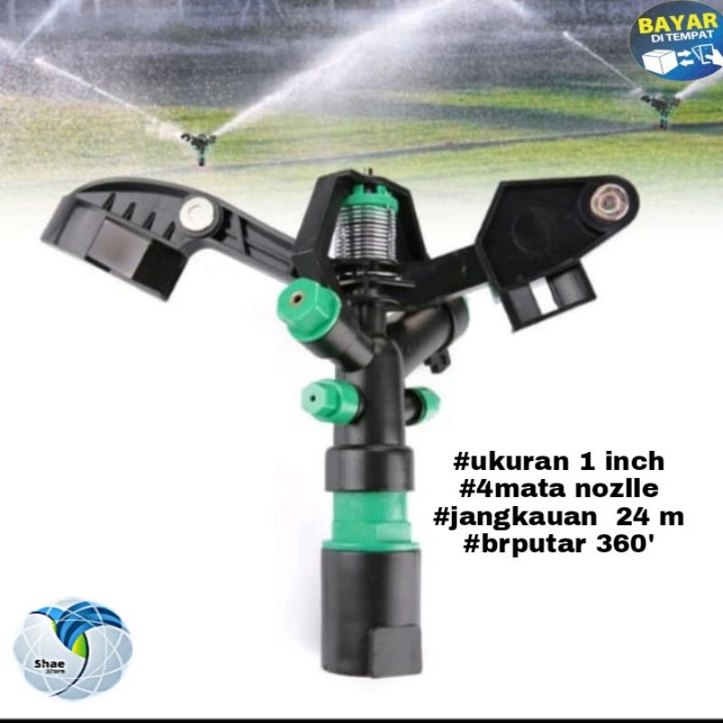 Jual Sprinkler Pertanian Taman 1 inch Springkler Putar Sistim Irigasi ...
