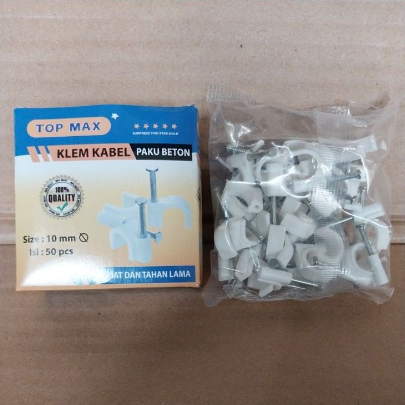 Jual klem kabel paku beton 10mm | Shopee Indonesia