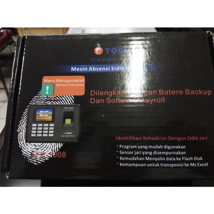 Jual Mesin Absen Absensi Finger Print Fingerprint Sidik Jari Baterai Backup | Shopee Indonesia
