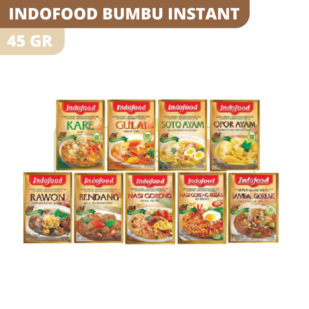 Jual INDOFOOD BUMBU INSTANT 45GR | Shopee Indonesia