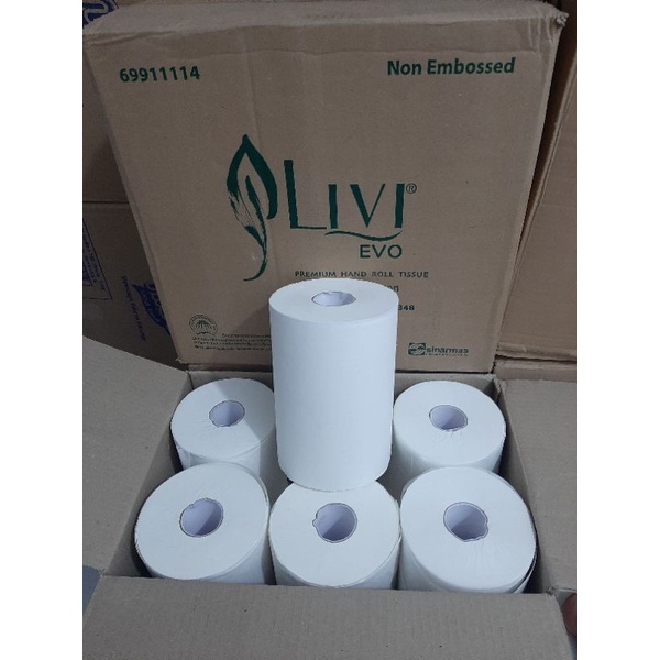 Jual Tissue Livi Evo HRT 12 ROOL( 1 Roll panjang 150M ) | Shopee Indonesia