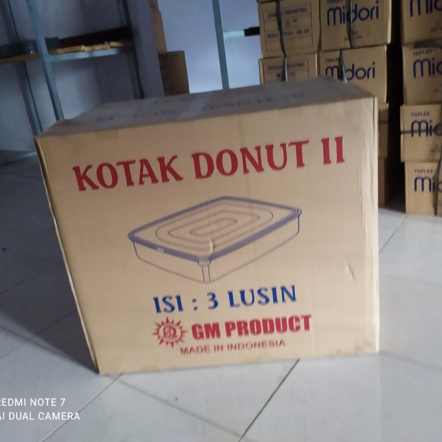Jual 1 DUS Kotak Donat II GM ( 3 lusin ) | Shopee Indonesia
