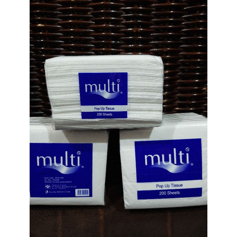 Jual Multi Pop Up Tissue Higenic 200 sheet | Shopee Indonesia