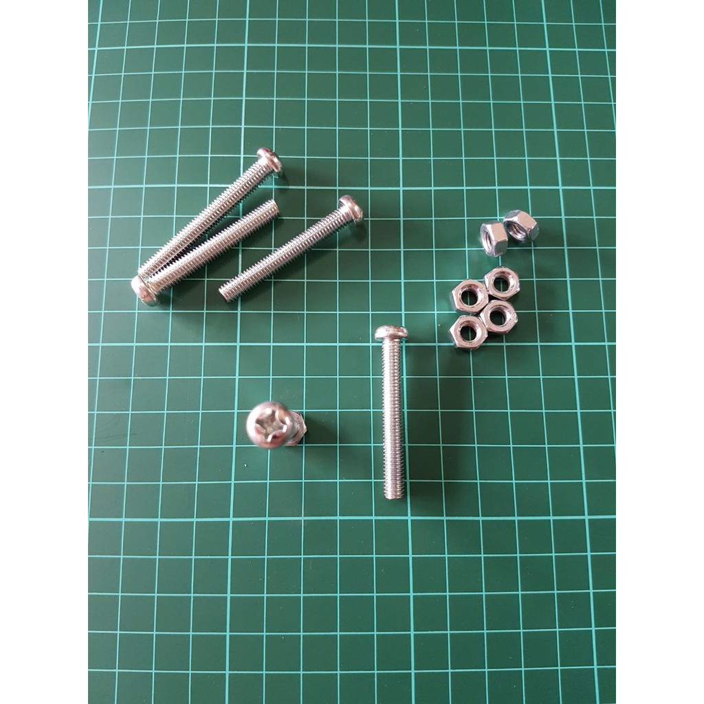 Jual Baut JP Kepala Obeng Plus Ukuran 6 mm x 45 mm | Shopee Indonesia