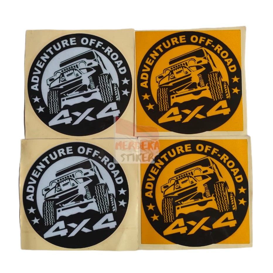 Jual Emblem Sticker / Stiker Logo 4x4 Adventure Off Road (Reflective ...