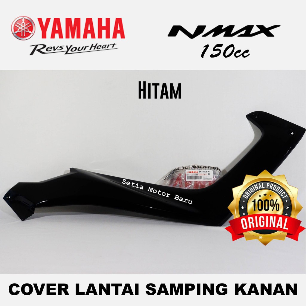 Jual Cover Delta Box Lantai Samping Cover Side Motor Nmax Hitam Glossy ...