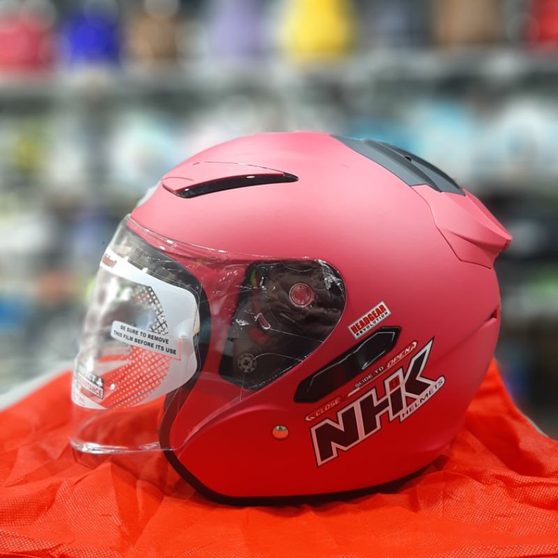 Jual HELM NHK R1 POLOS PINK DOFF / NHK R1 PINK DOP ORIGINAL | Shopee ...