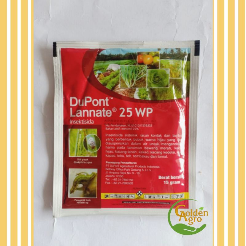 Jual INSEKTISIDA LANNATE LANET 25 WP MERAH 15GR GR | Shopee Indonesia