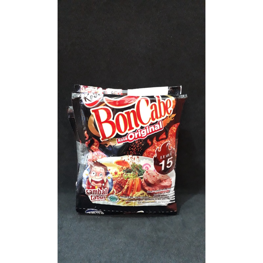 Jual BONCABE SAMBAL TABUR ORIGINAL LEVEL 15 ISI 6 SACHET x 6 GR ...