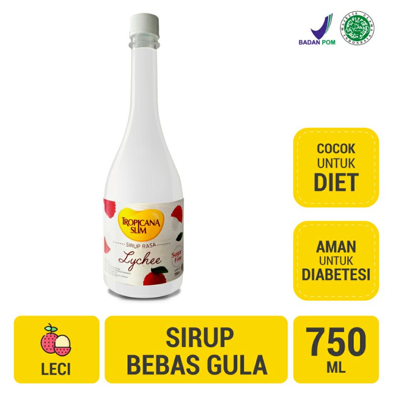 Jual tropicana slim syrup sirup leci 750ml sugar free | Shopee Indonesia